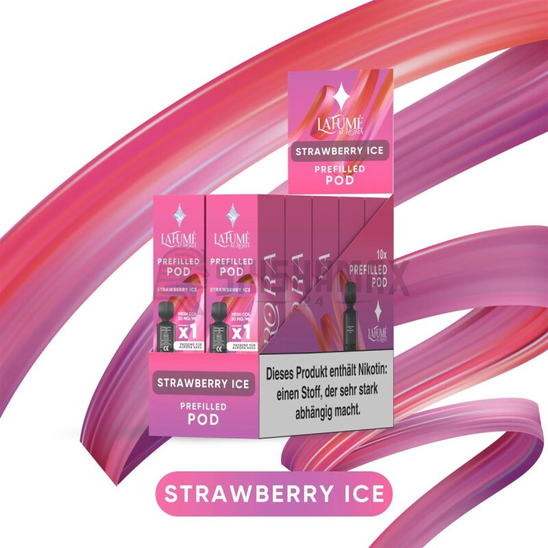 Aurora Pod - Strawberry Ice - Shop für Shisha, Tabak, E-Shisha, VAP, 4,49
